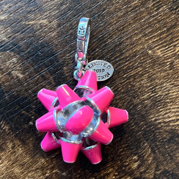 Juicy Couture | Jewelry | Juicy Couture Pink Bow Charm | Poshmark